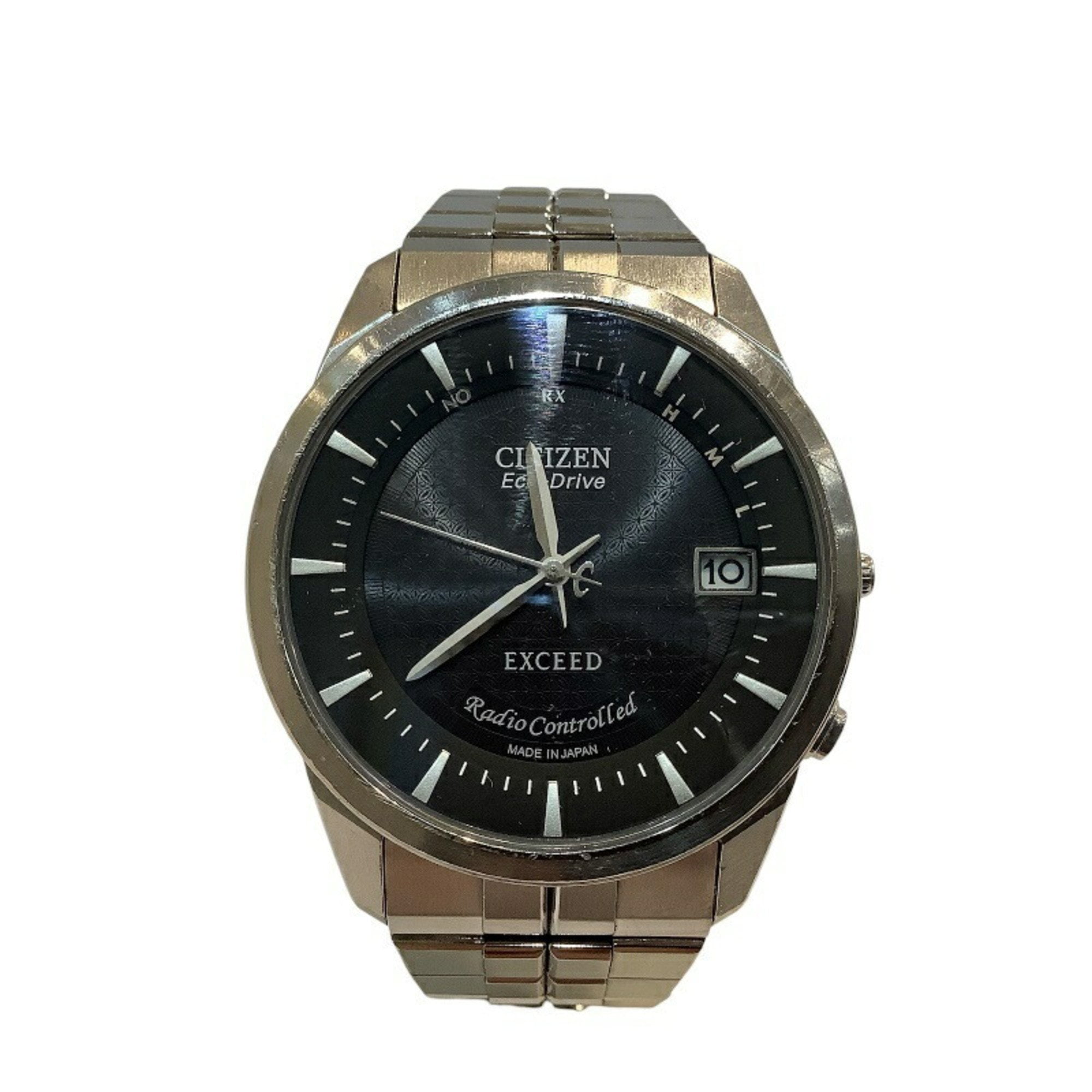 Pre-Owned CITIZEN Eco-Drive EXCEED H113-T009239 Solar battery, black ...