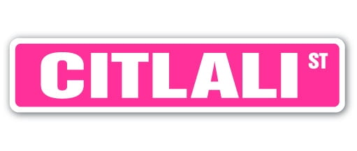 CITLALI Street Sign Childrens Name Room Sign | Indoor/Outdoor | 24 ...