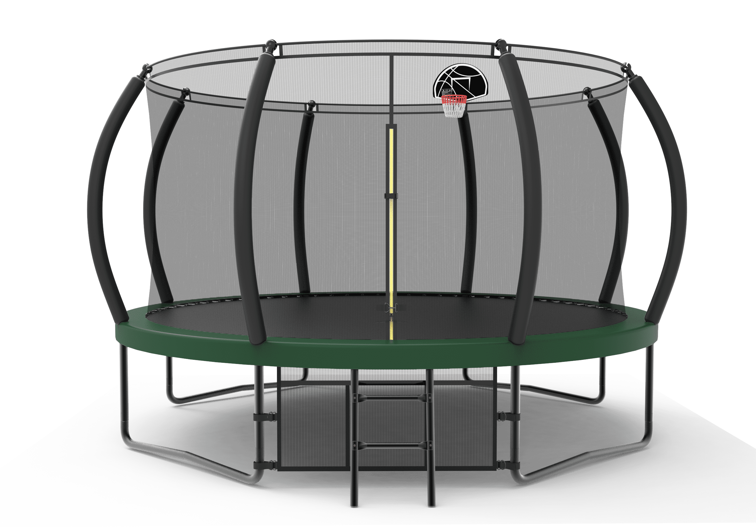 CITYLE 12FT 14FT 15FT 16FT Trampoline with Enclosure, Curved Poles ...