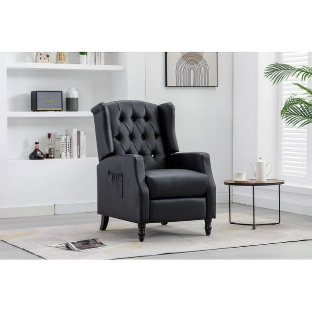 CITYLE Accent Reading Chair Button-Tufted Upholstered Comfy Mid Century ...