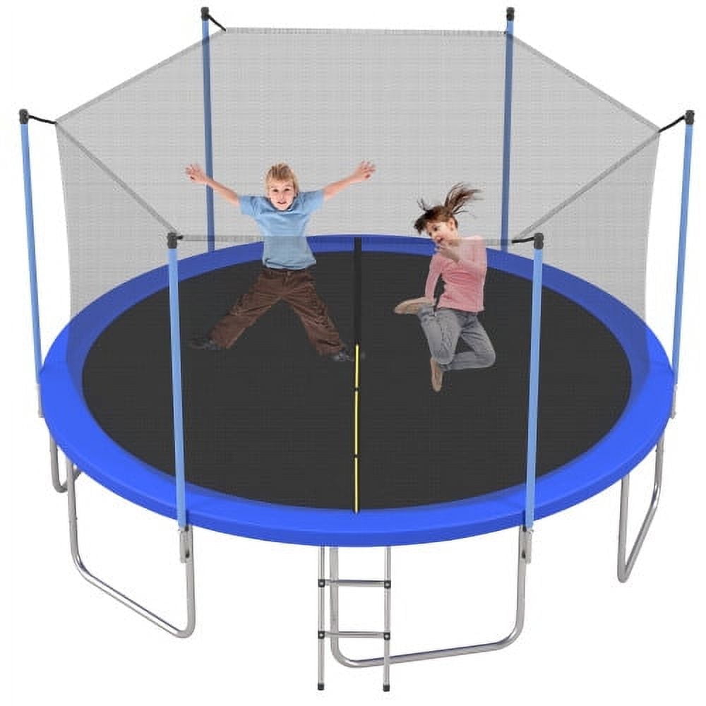 CITYLE Trampoline 14FT Trampoline with Enclosure Net,1500LBS Heavy Duty ...