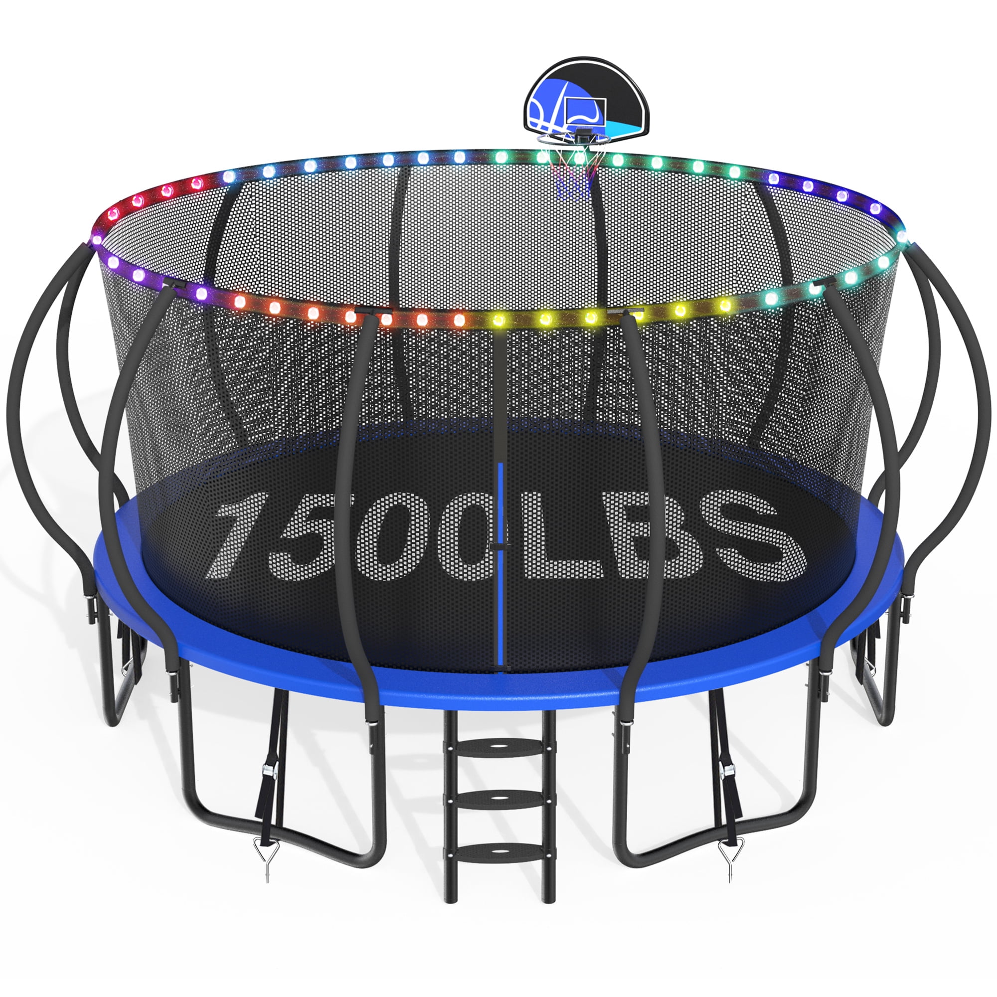 CITYLE 16 FT Trampoline for Kids & Adults with Enclosure Net, Wind ...