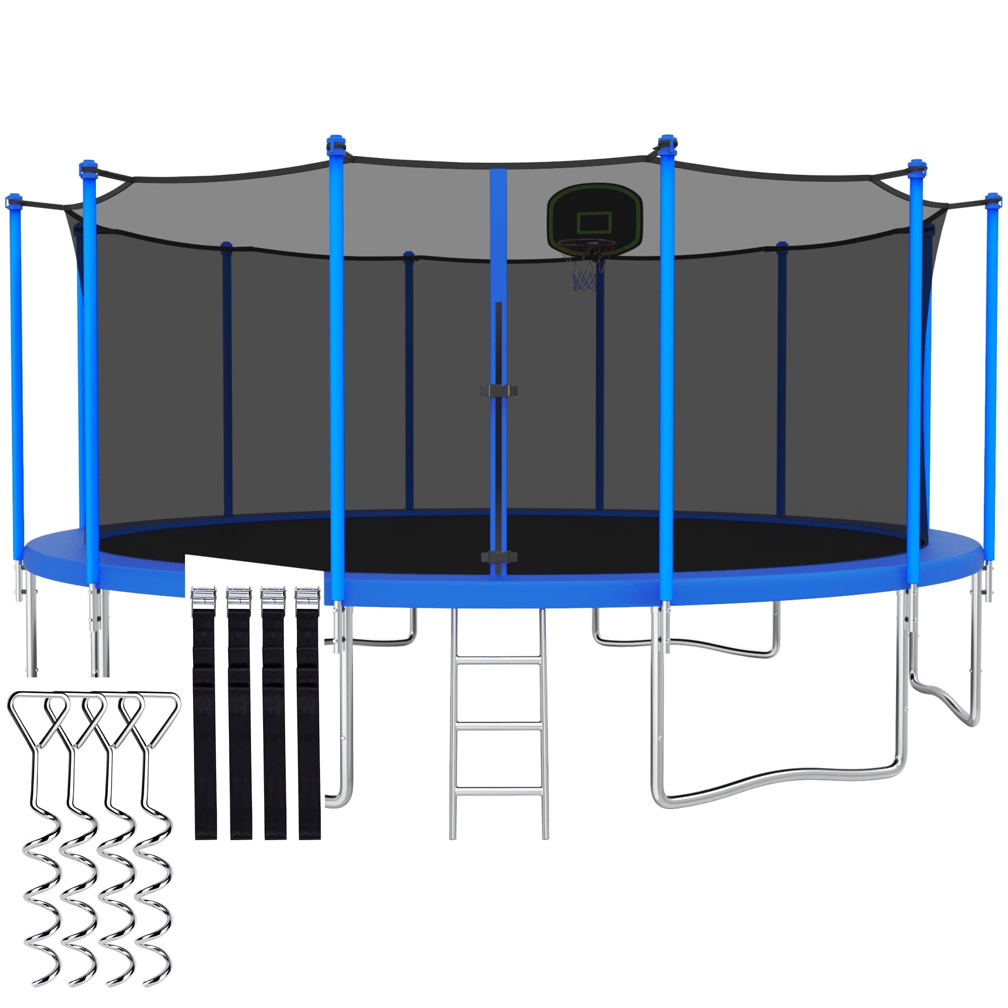 CITYLE Trampoline 16FT for Adults and Kids 1500LBS, Heavy Duty Outdoor ...