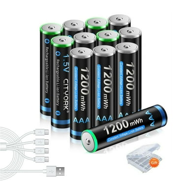CITYORK 16 Pack 1.2V AAA Batteries Premium Rechargeable Batteries, High ...