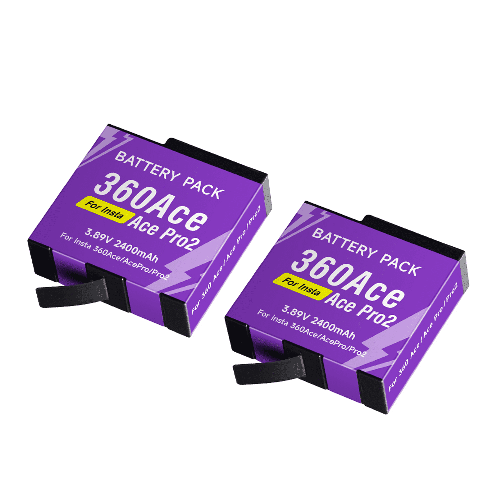 CITYORK Insta360 Ace Pro Camera Batttery (2 Packs) 2400mAh High ...