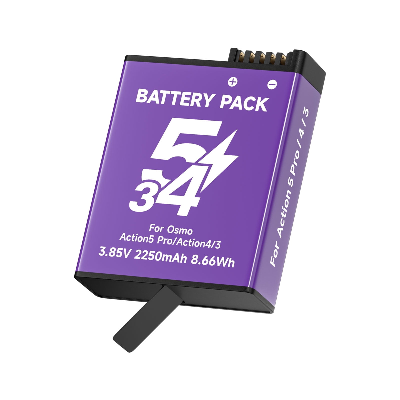 CITYORK Rechargeable DJI Osmo Action 5 Pro Batteries 1-Pack 2250mAh for ...