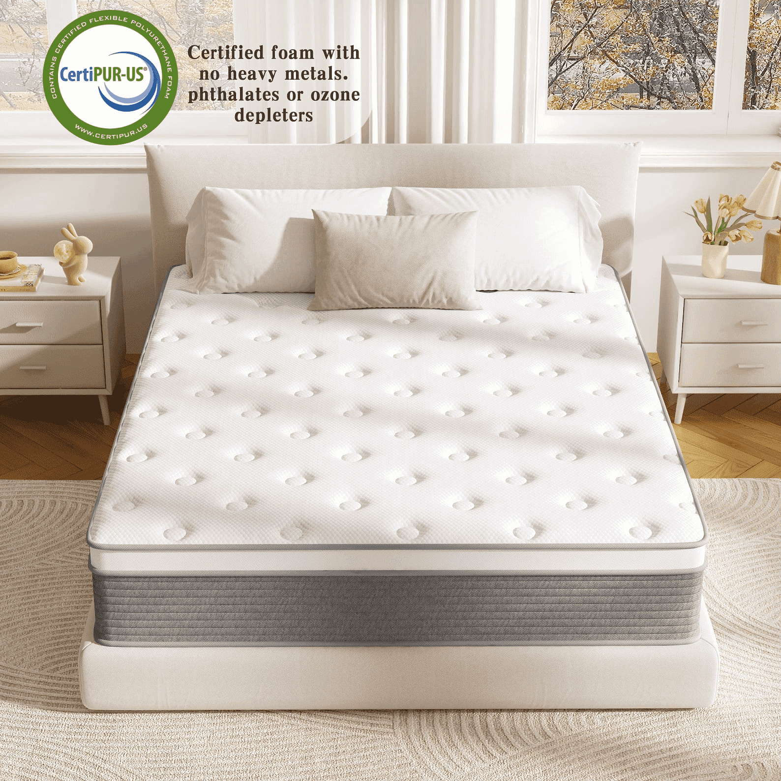 CIUANCE 12 inch Queen Mattress,Cooling Gel Memory Foam Mattress in a ...