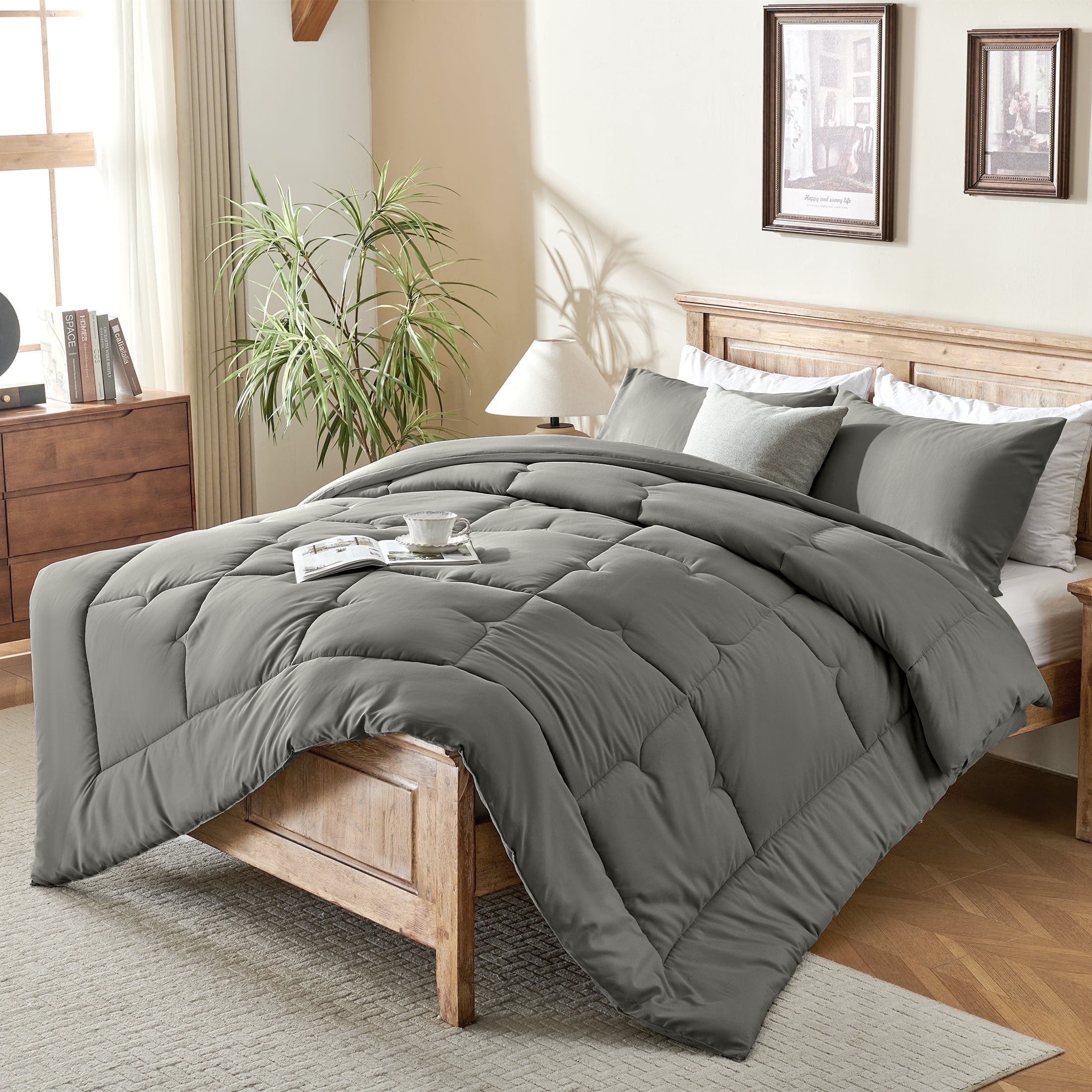 CIVETET 2-Piece Twin/Twin XL Comforter Set - All-Season Down ...