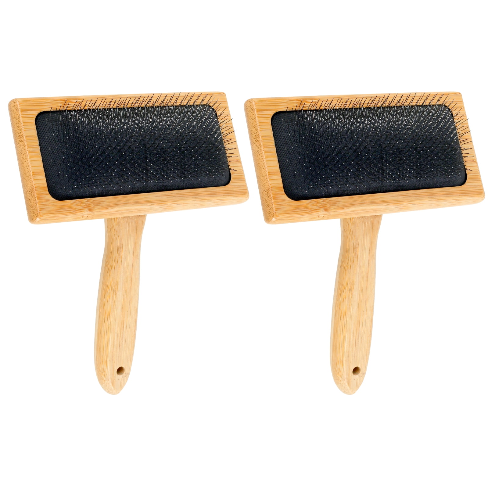 CIVG 2pcs Wool Carding Comb Wool Carding Brushes with Bamboo Handle ...