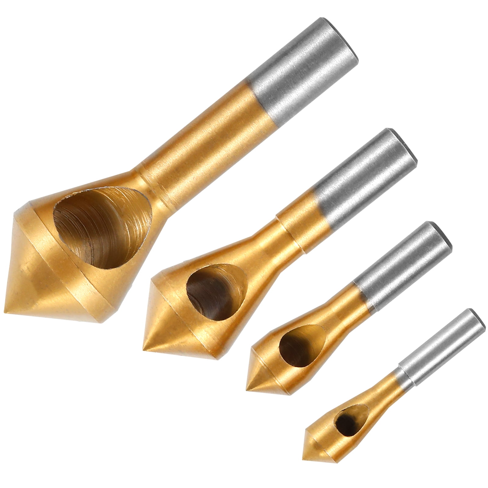 CIVG 4pcs Countersink Drill Bits Set High Speed Steel 90° Countersink ...