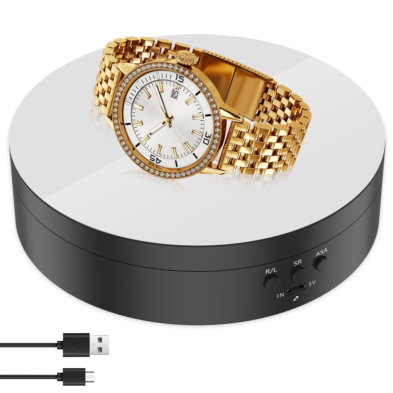 CIVG Rotating Display Stand 360° Rotation Electric Rotating Turntable ...