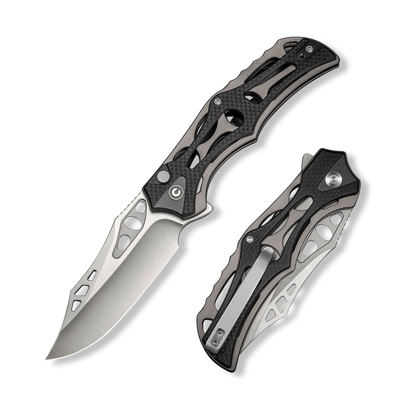 CIVIVI Biophase Pocket Folding Knife with 3.48" Nitro-V Blade, Gray ...