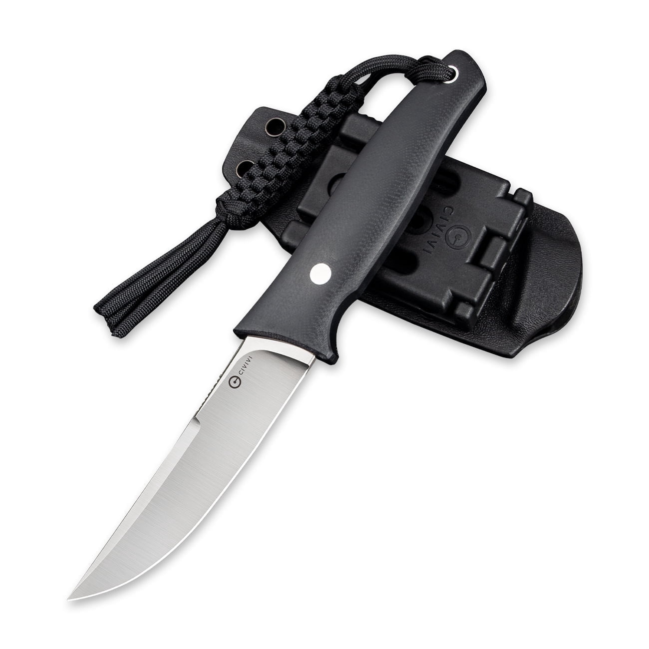 CIVIVI Fixed Blade C19046-1 Knife D2 Stainless Steel & Black G10 ...