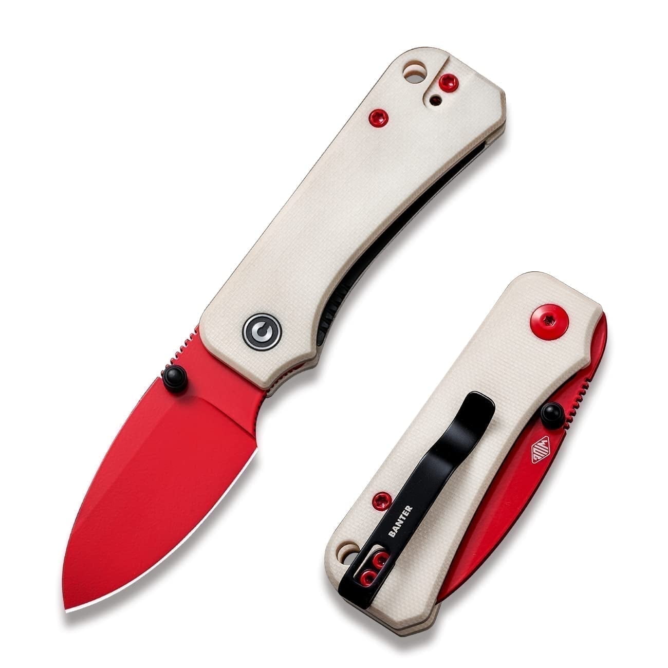 CIVIVI Baby Banter Pocket Folding Knife2.34" Nitro-V Blade Small Knife ...