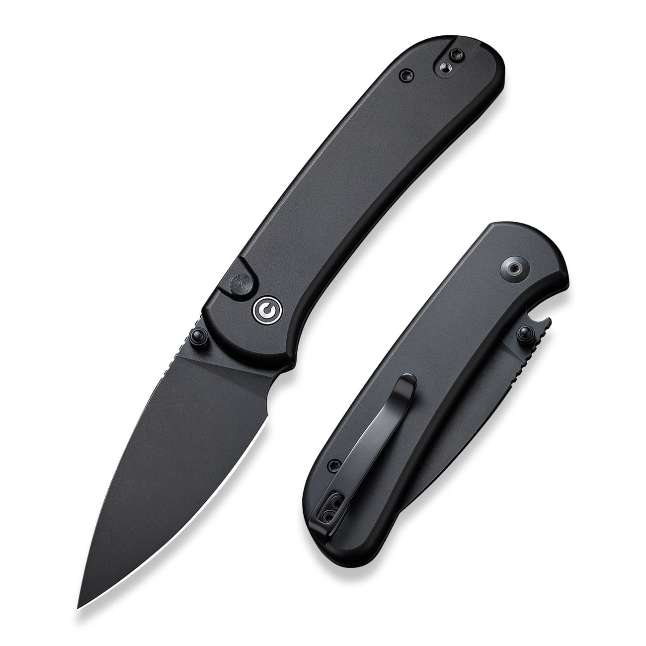 CIVIVI Pocket Folding Knife Button Lock Knife 2.98" 14C28N Blade Qubit ...
