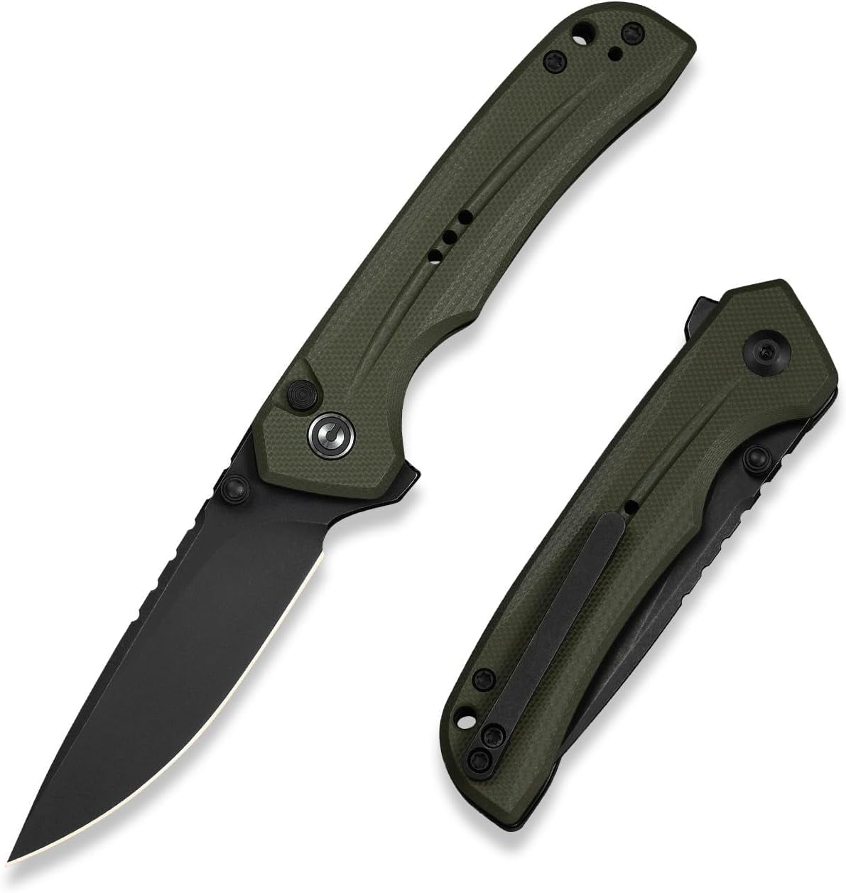 CIVIVI Tarask Pocket Folding Knife, 2.96" Nitro-V Blade G10 Handle ...