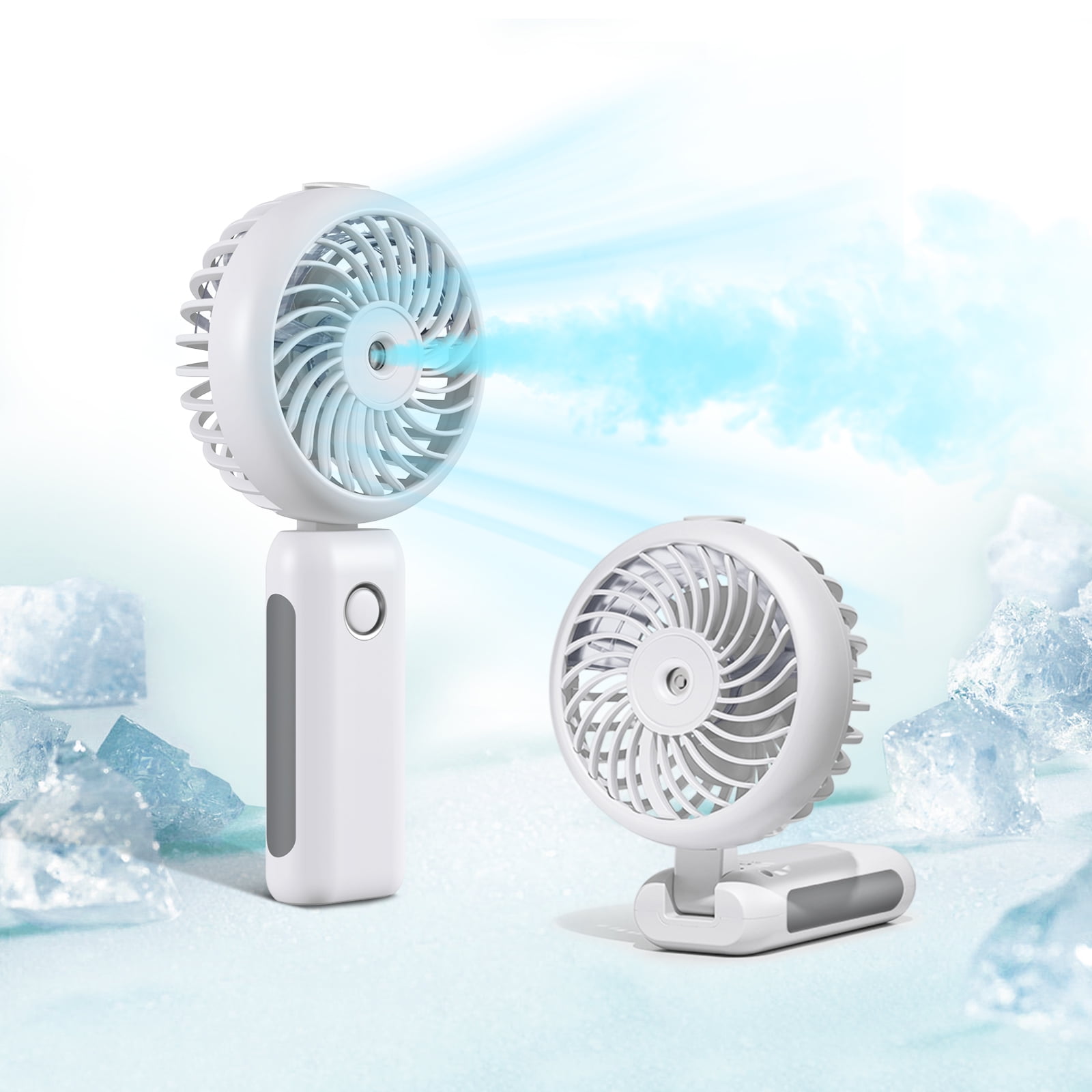 CIVPOWER Portable Mister Fan, Handheld Water Spary Misting Fan, 3 ...