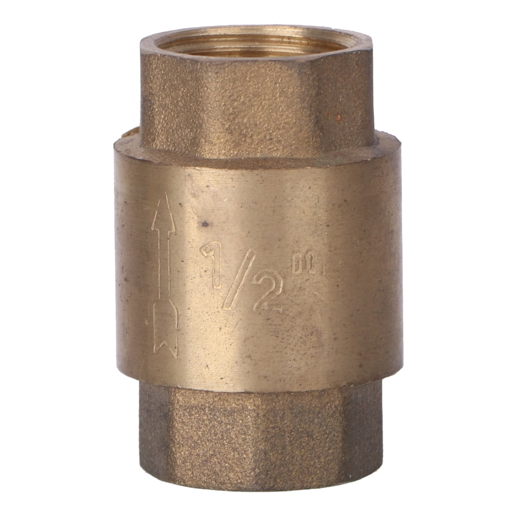 CIYISON 1/2'' NPT Brass In-Line Spring Vertical Check for Valve Copper ...