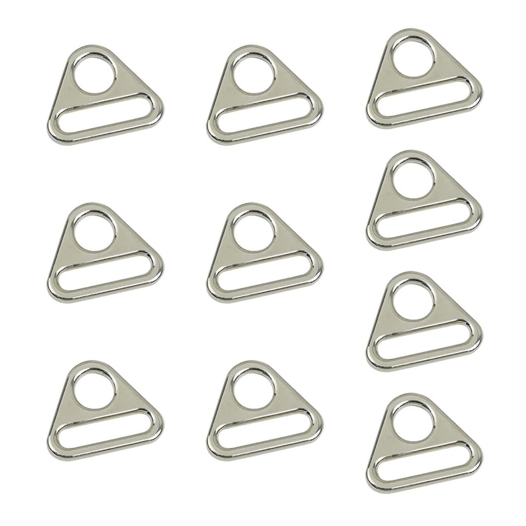 CIYISON 10 Pieces Triangle Buckle Adjuster, Triangle D Rings Adjuster ...