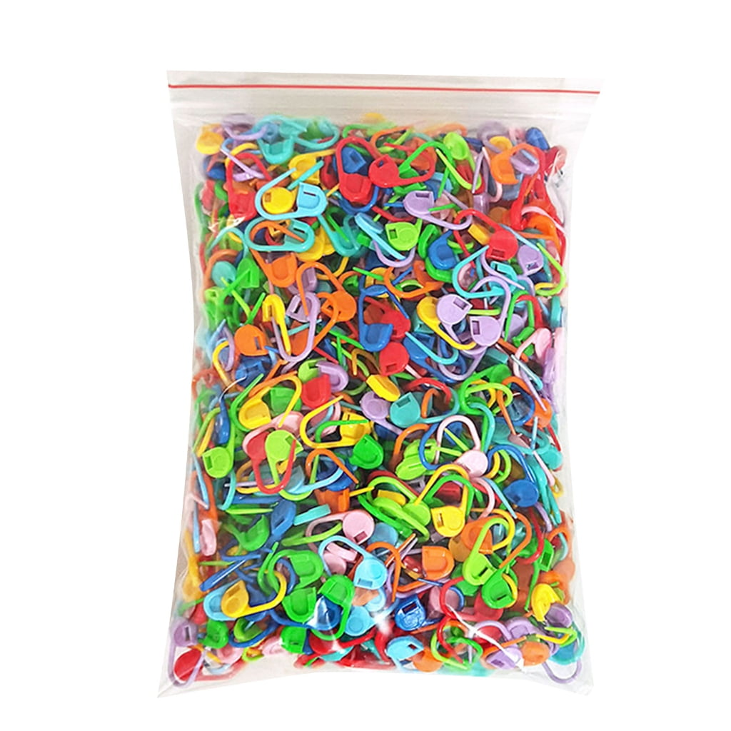 CIYISON 1000x DIY Crochet Stitch Markers with Colorful Loop Rings ...