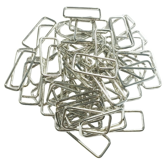 CIYISON 100Pcs Metal Rectangle Rings Buckles Rectangular Rings Webbing ...