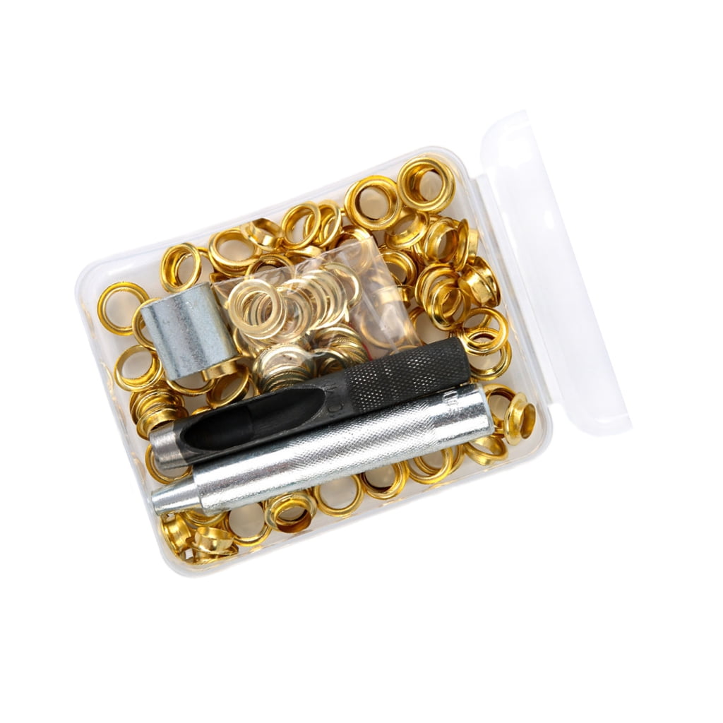 CIYISON 100Pieces 6mm/8mm/10mm Grommet Eyelets Assortment Kits with ...
