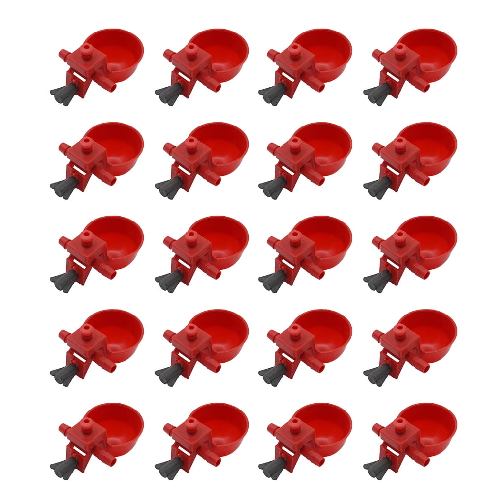 CIYISON 10pcs/20pcs Pet Bird Chicken Feeders Water Drinking Cup Bird ...
