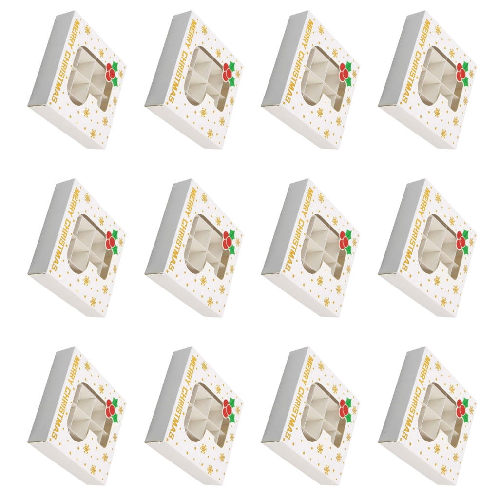 CIYISON 12Pcs Christmas Themed Chocolate Box Cookie Candy Chocolate ...