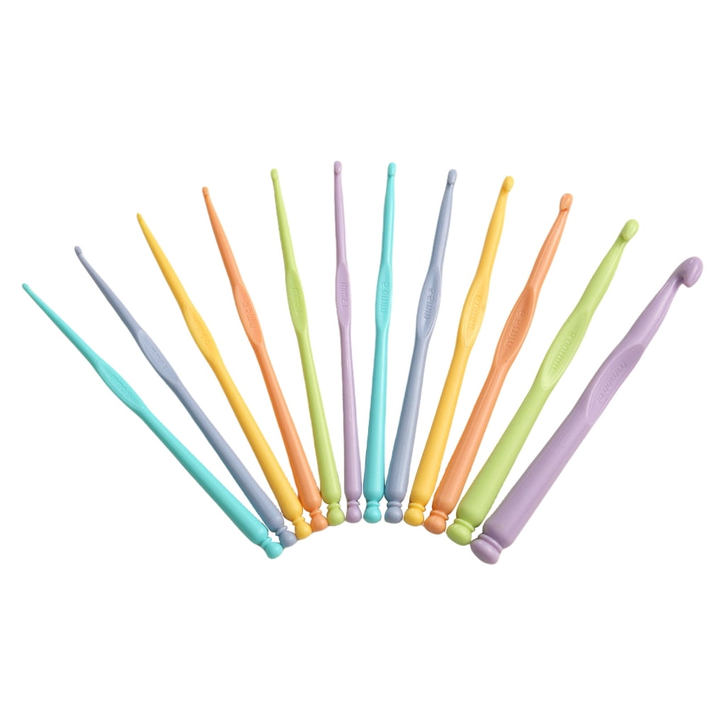 CIYISON 12Pcs Ergonomic Handle Crochet Hook 2.0mm-10mm Ergonomic ...