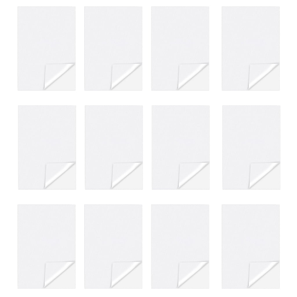 CIYISON 12Pcs Water Soluble Stabilizer Sheets, Printable Adhesive ...