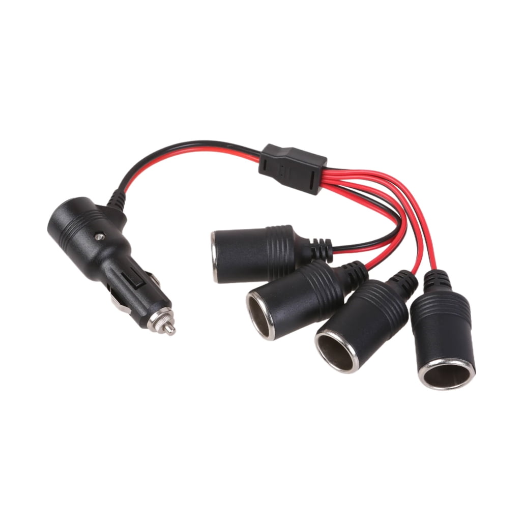 CIYISON 12V-24V Car Cigarettes Lighter Splitter Adapter Cable Cord with ...