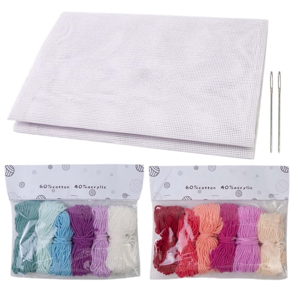 CIYISON 14CT Needlepoint Canvas Mesh Practical Mesh Sheets Needle Point ...
