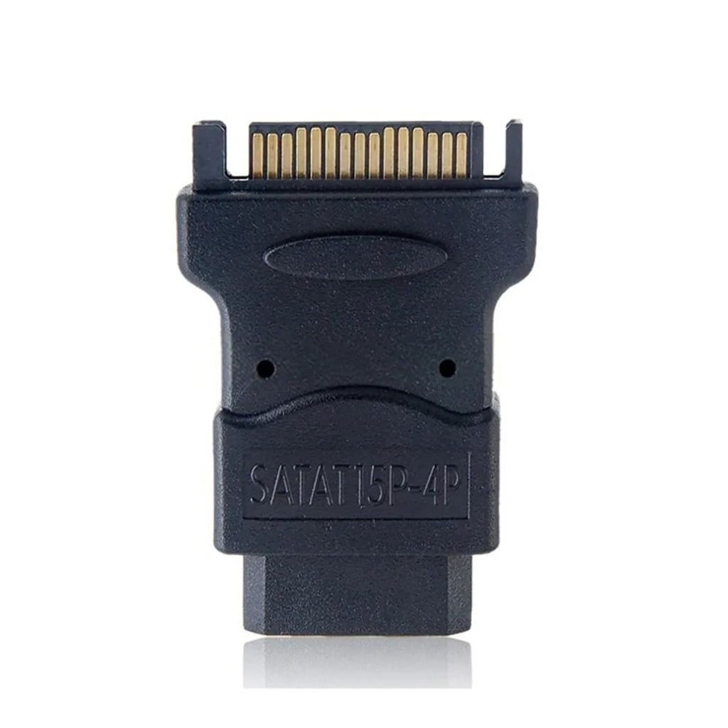 CIYISON 15 Pin SATA Male to 4 Pin Molex PC IDE Female Power Adapter ...