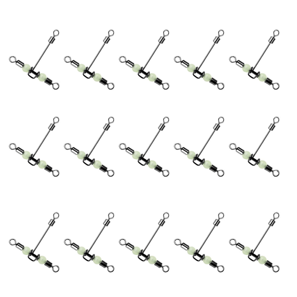 CIYISON 15Pcs Fishing Swivels Rig Swivels Fishing Tackle Barrels ...
