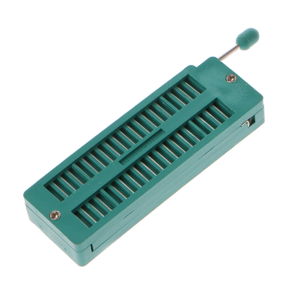 CIYISON 16 20 24 28 40 Pin 2.54MM Green DIP Test ZIF IC Socket Welding ...