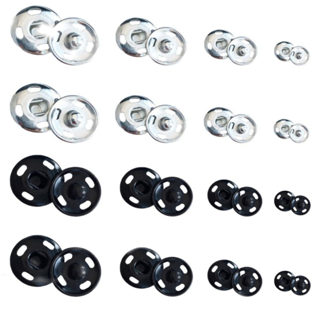 CIYISON 180PCS Sew on Snaps Button, Metal Snaps Fastener Press Studs ...