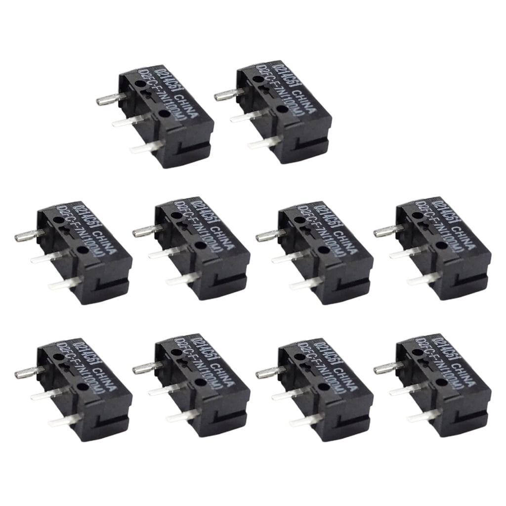 CIYISON 2/10Pieces Micro Hot D2FC-F-7N(100M) Mice Micro Switches Button ...
