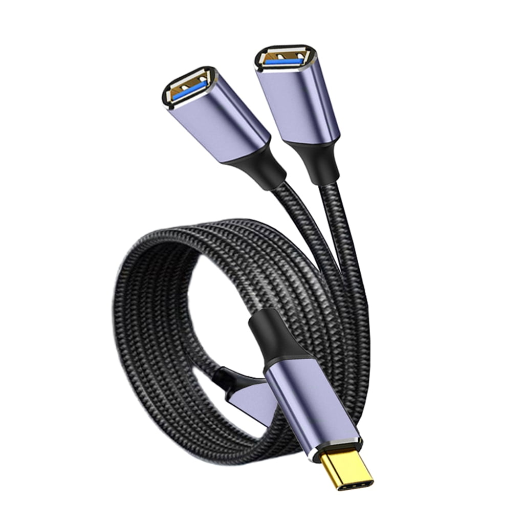 CIYISON 2/3 in 1 USB2.0 OTG Adapter Type C Male Plug To 2/3 USB 2.0 ...