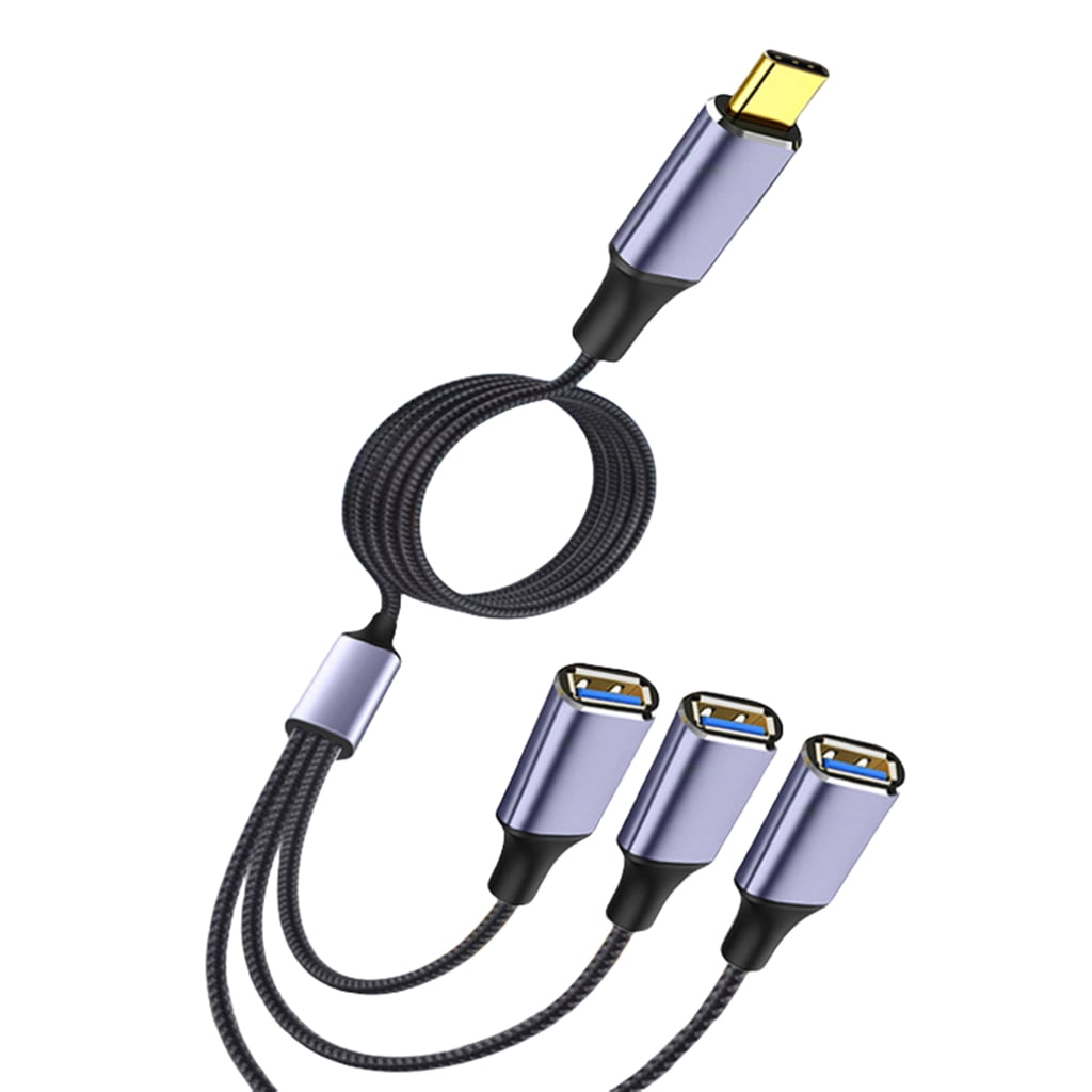 CIYISON 2/3 in 1 USB2.0 OTG Adapter Type C Male Plug To 2/3 USB 2.0 ...