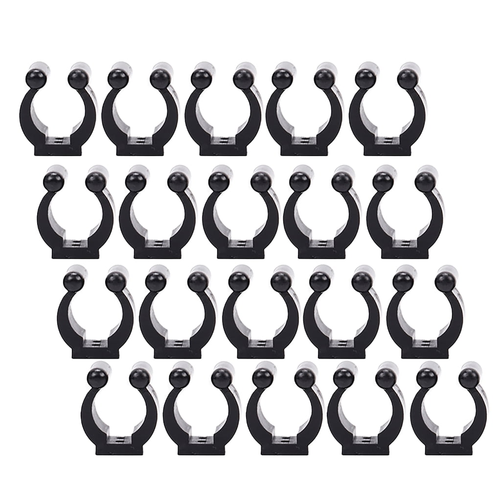 CIYISON 20Pcs Black Billiards Cue Clip Fishing Rod Storage Clips ...