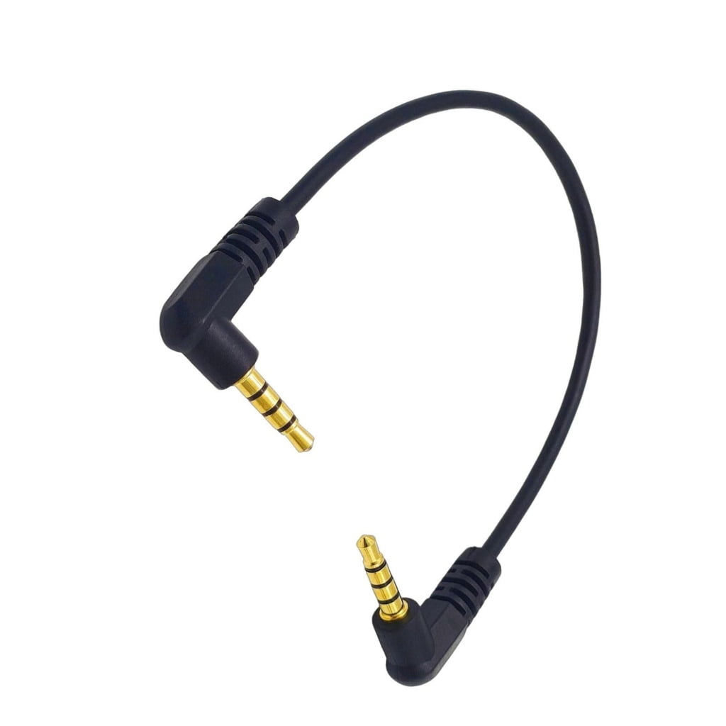 CIYISON 20cm Gold Plated 3.5mm Male to Male Auditory Cable with Doube ...