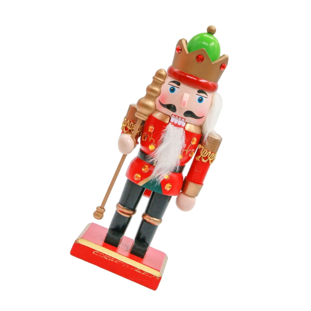 CIYISON 20cm Merry Christmas Decorations Nutcracker Figurine King ...