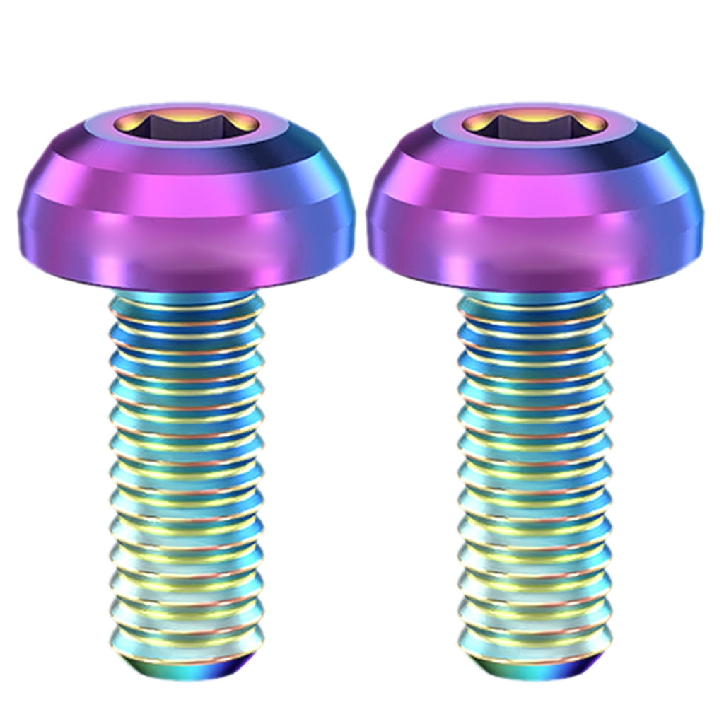 CIYISON 2Pcs M5x12mm Water Bottle Cage Screw Bolts Titaniums Alloys ...