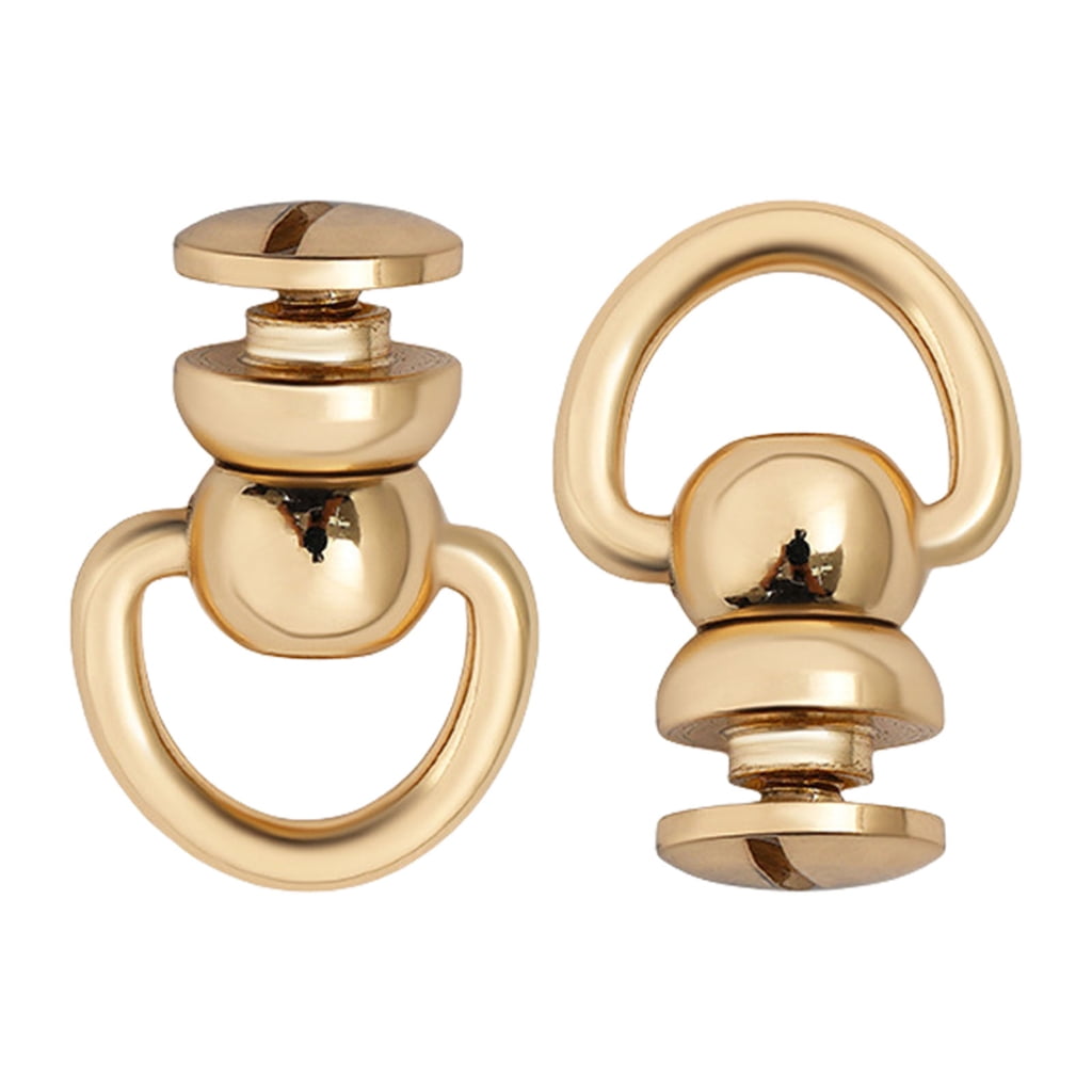CIYISON 2Pieces 360 Degree Rotating Metal D Rings Studs Rivets Metal ...
