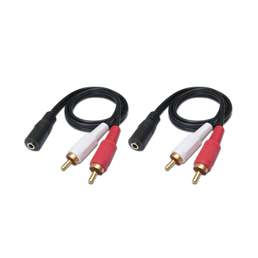 CIYISON 3.5mm Female to 2RCA Male Headphone Adapter Y Splitter Stereo ...