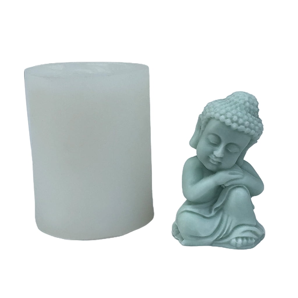 CIYISON 3D Buddha Candle Mold DIY Aromatherapy Candle Making Buddha ...