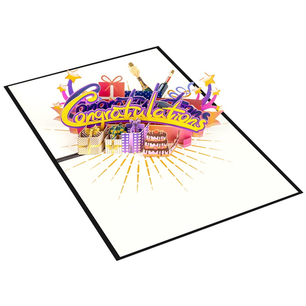 CIYISON 3D Handmade Graduation Greetings Card,Congratulations Popup ...
