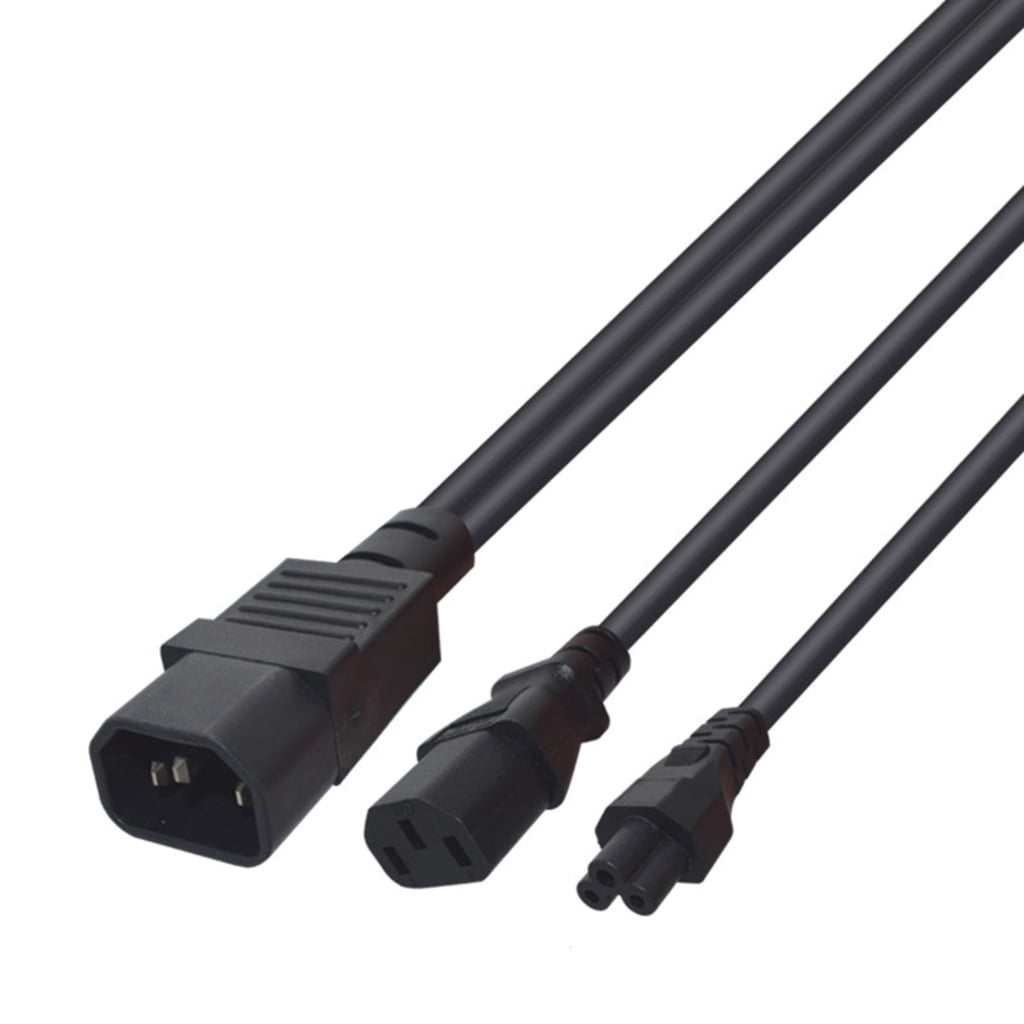 CIYISON 3Pin IEC320 C14 to C13+C15 Connectors Adapters Cord Male Port ...
