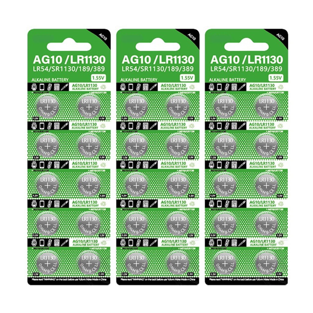 CIYISON 4/3/2/1 Card AG10 Button Battery LR1130 LR54 SR1130 Car Remote ...