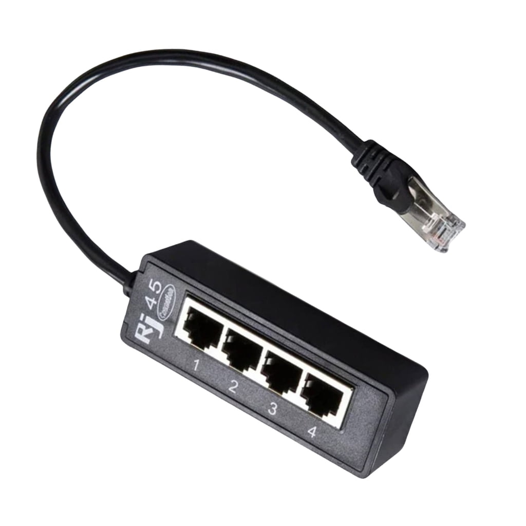 CIYISON 4 Port RJ45 Networking Cable Splitter Adapter 4 Port Internet ...